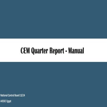 Report Manual | PPT