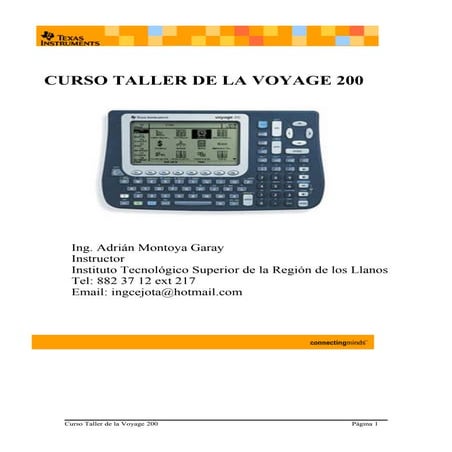 CALCULADORA VOYAGE Manual | DOC