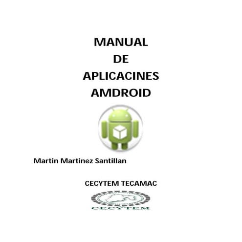 Manual de aplicaciones en android | DOCX