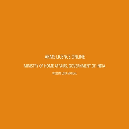Arms Licence | PDF