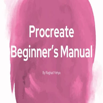 Procreate manual and guide for beginners | PPTX
