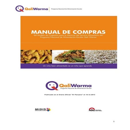 Manual de Compras Qali Warma | PDF