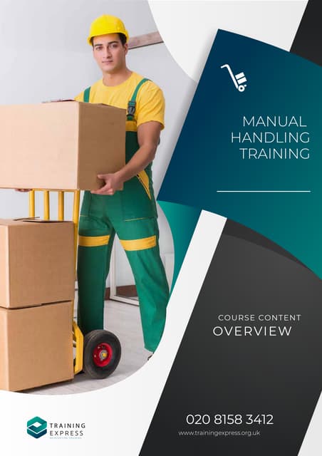 Safe Manual Handling in the Workplace | PPTX