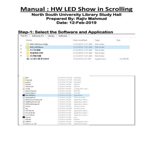 Manual - HW LedShow in scrolling | PDF