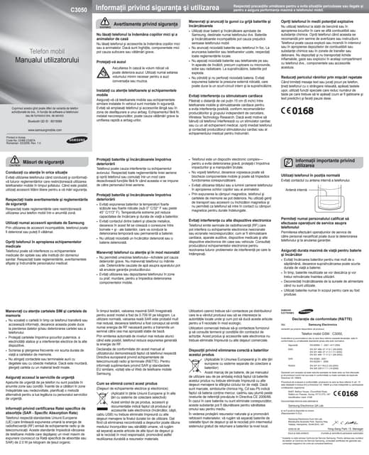 Manual instructiuni-samsung-e1170 | PDF