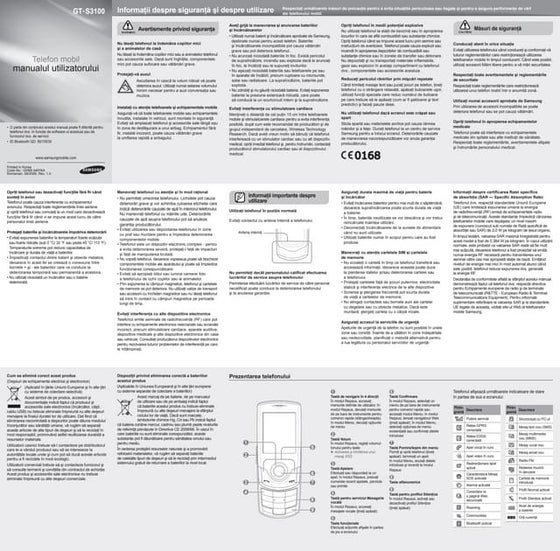 Manual instructiuni-samsung-e1170 | PDF