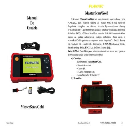 Manual master scanner gold | PDF
