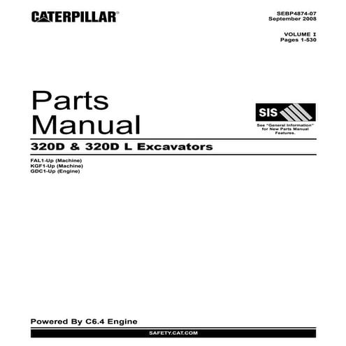 Caterpillar Cat D8R Track-Type Tractor Parts Catalogue Manual.pdf