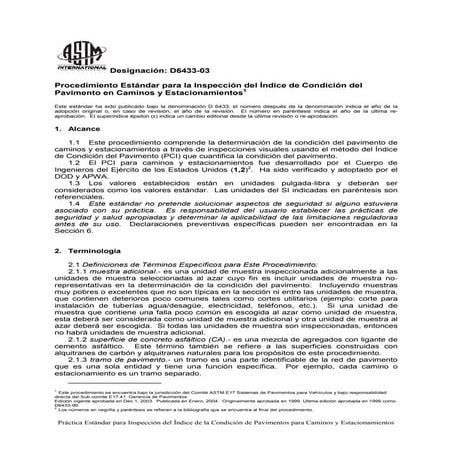 Manual pci-astm-d-6433-pdf | PDF