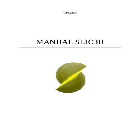Manual slic3r | PDF