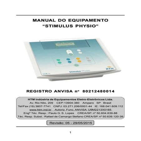 Manual Stimulus Physio HTM | PDF