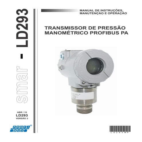 Manual transmissor de pressão manométrica - smar modelo ld293 mp | PDF
