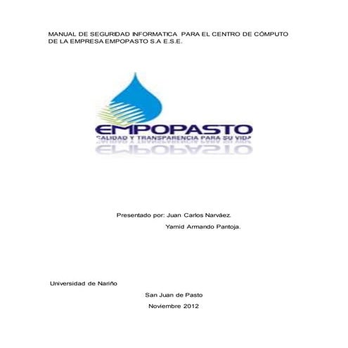 proyecto empopasto | DOCX | Computing | Technology & Computing