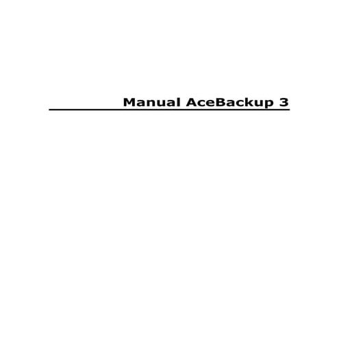 Manual ace backup_3 | PDF