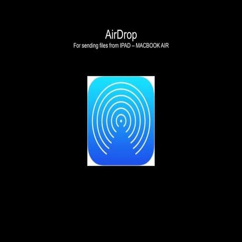 Airdrop Manual English | PPT