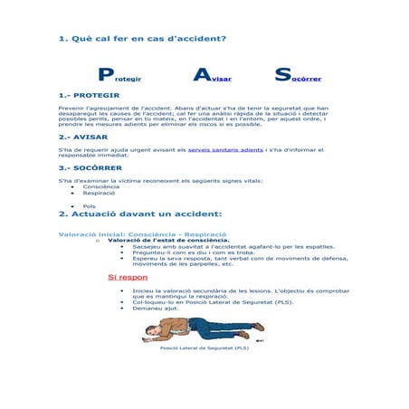 Manual basic de primers auxilis | PDF