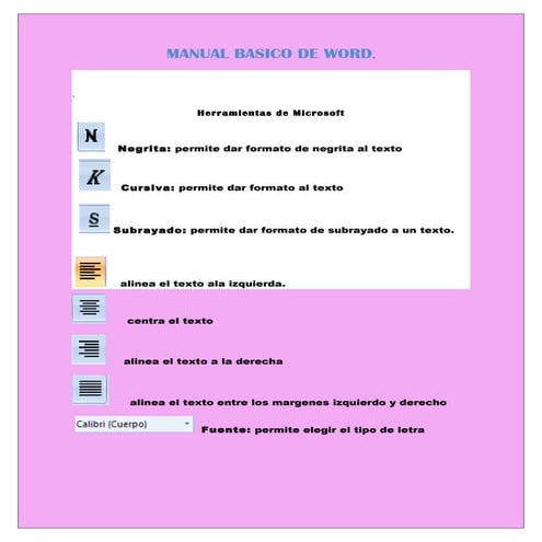 Manual basico de word | DOC