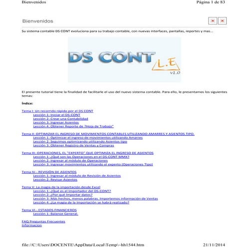 Manual basico dscont | PDF
