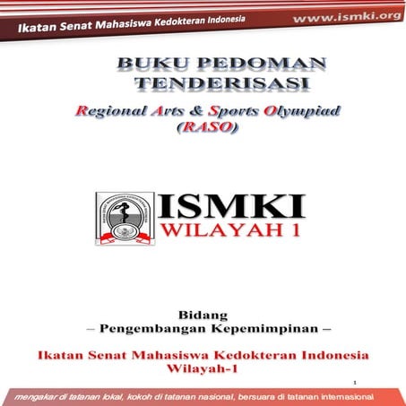Manual book RASO ISMKI Wilayah 1 | PDF