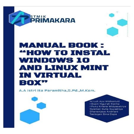 Manual Book Windows 10 and Linux Mint Installation | PDF