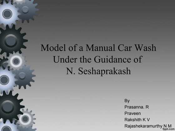 Automatic Car Wash Machine | PDF