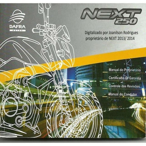 Manual de servico dafra next 250 rev.0021052012160147 | PDF