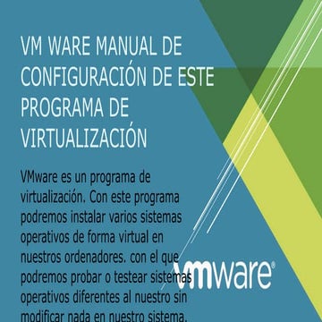 Manual de configuracion de vm ware | PPTX