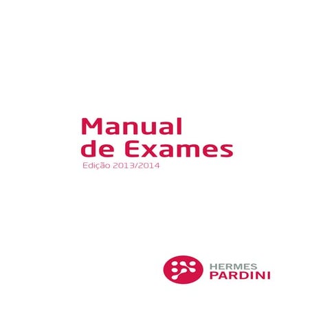 Manual de exames 2013 hermes-pardini | PDF