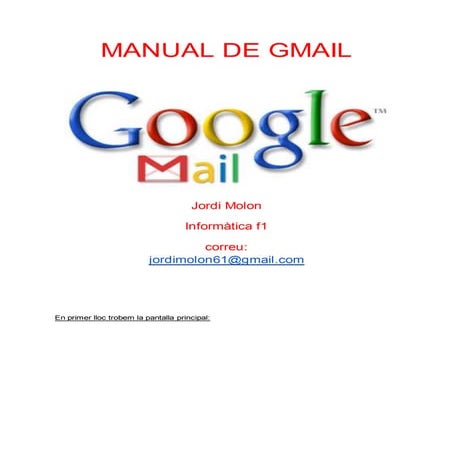 Manual gmail | DOCX