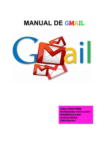 Explicació del Gmail | DOCX