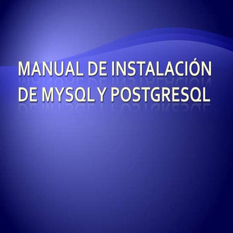 Manual de instalación de apache y postgresql | DOCX