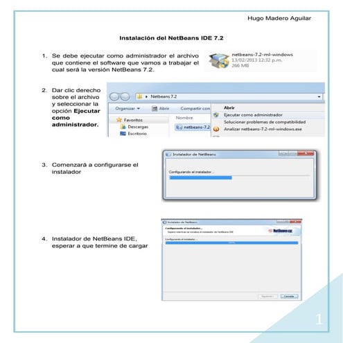 Manual de instalacion netbeans 7.2 | PDF