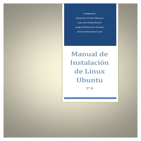 Manual de instalacion Ubuntu | DOCX | Operating Systems | Computer ...