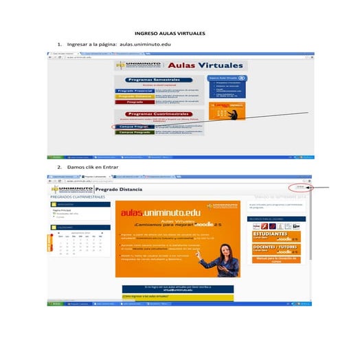 Aulas virtuales uniminuto | PPTX