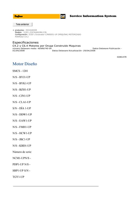 Cat codigo de fallas | PDF