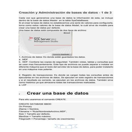 Manual de microsoft sql server full transact sql | PDF