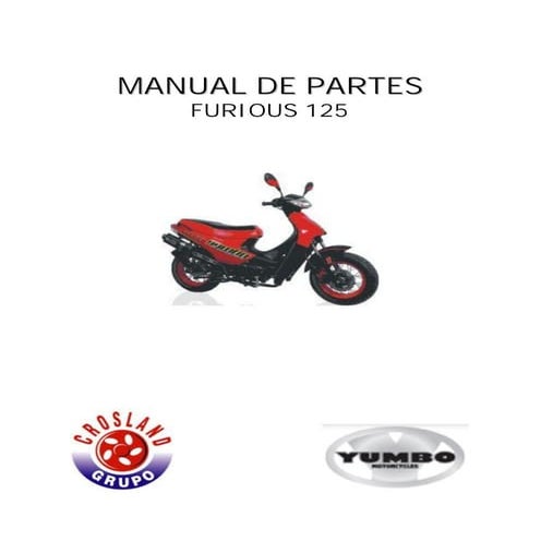 Manual de partes yumbo furious 125 | PDF