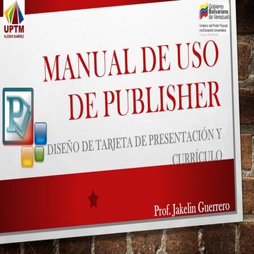 Manual de publisher.tarjeta y curriculo | PDF