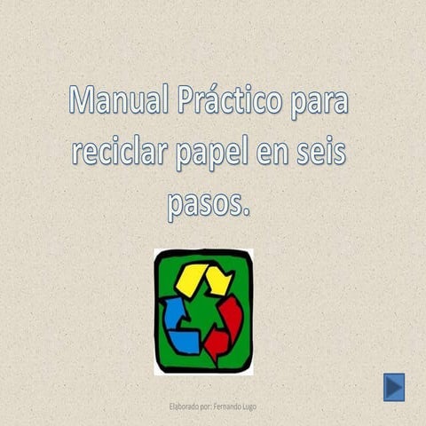 Pasos para elaborar una carta en papel reciclable | DOCX