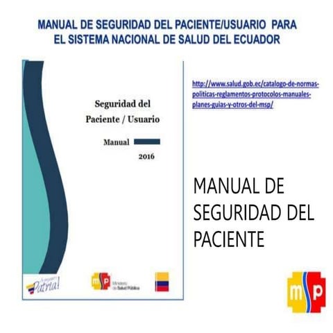 MANUAL DE SEGURIDAD MSP | PPTX