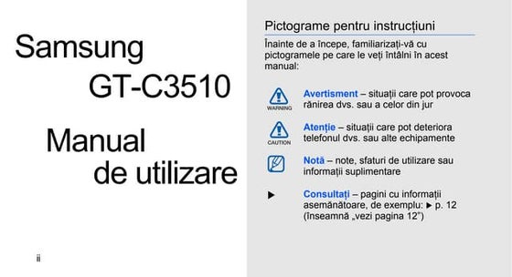 Manual instructiuni-samsung-e1170 | PDF