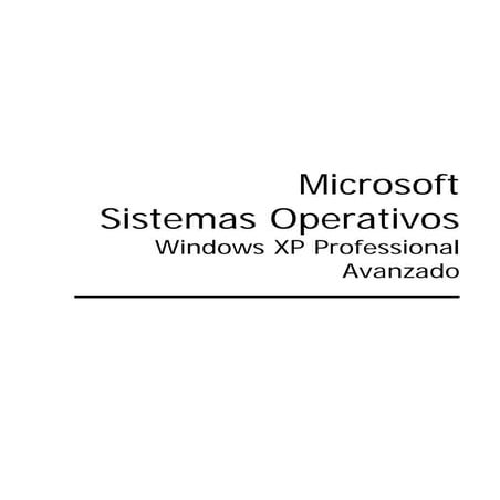 Manual de windows_xp_avanzado | PDF