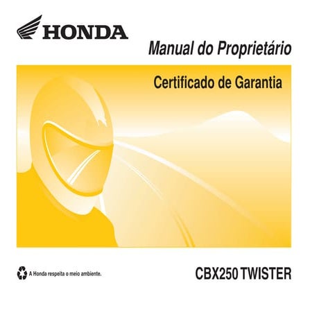 Manual de serviço supl cbx250 | PDF