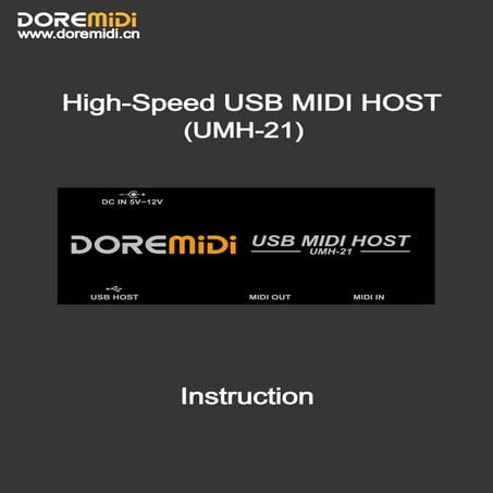 manual doremidi hub usb para contro midi | PDF