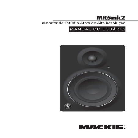 Manual do Monitor de Referência Mackie MR5 MK2 (PORTUGUÊS) | PDF
