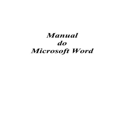 Manual do word | PDF