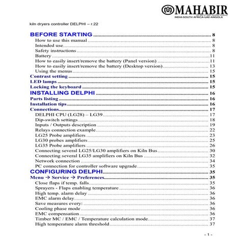 Kiln Manual Delphi_Inglese.PDF