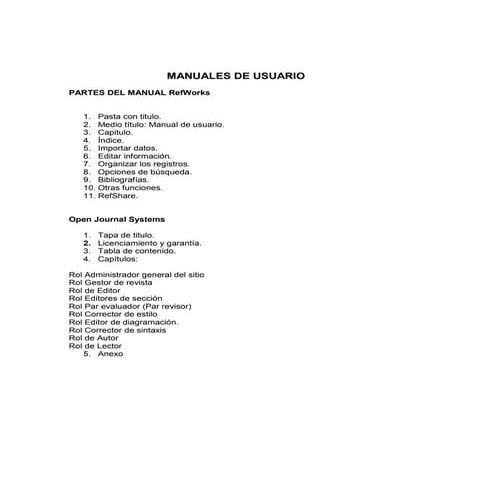 Manuales de usuario | DOCX | Technology & Computing