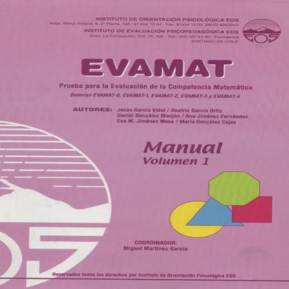 Manual evamat vol.1 | PDF