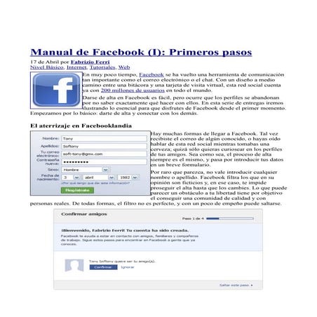 Manual de facebook | PDF